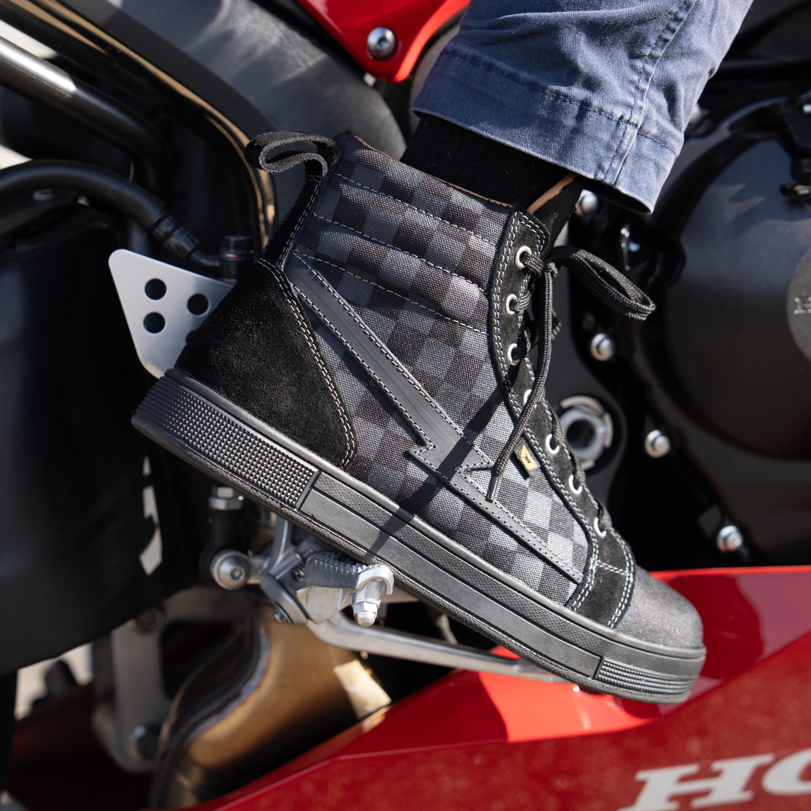 Cortech Men's Slayer Canvas Check Riding Shoes – Cortech USA