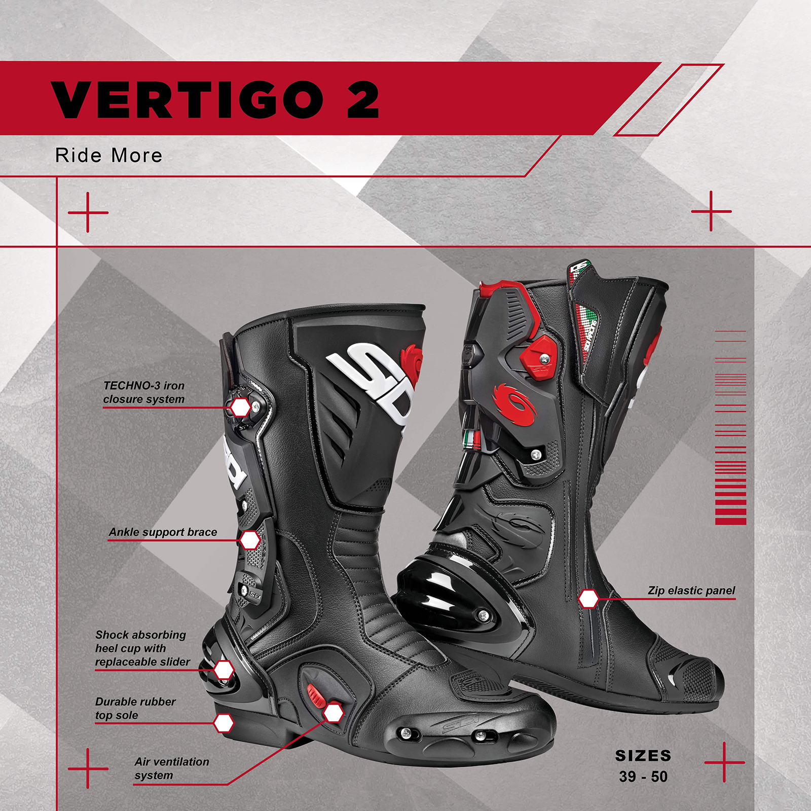 Sidi Vertigo 2 Boot - Helmet House