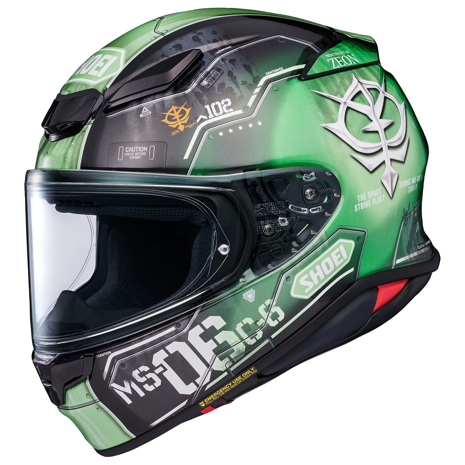 SHOEI RF-1400 MS-06C-6 Zaku II – SHOEI® Helmets USA