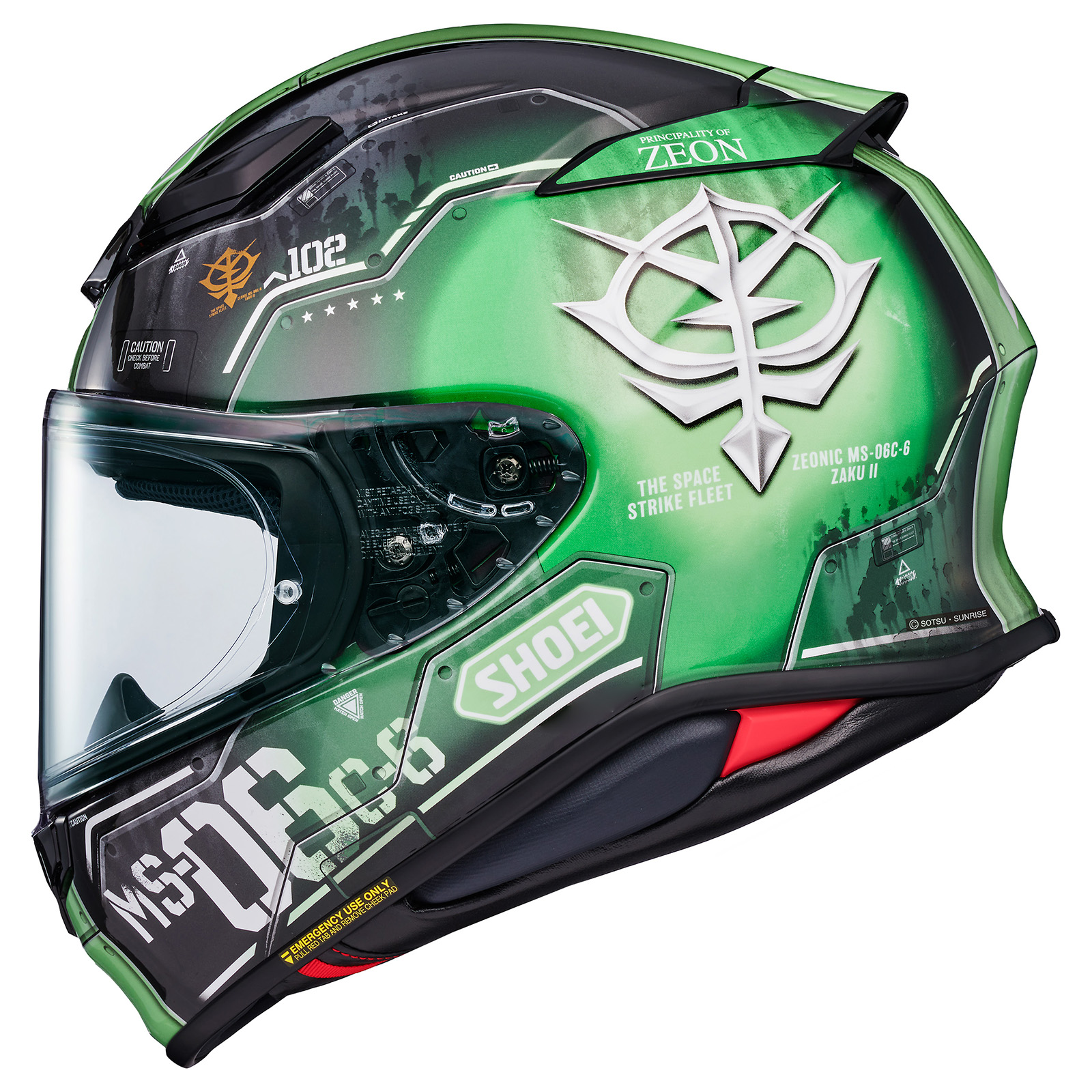 SHOEI RF-1400 MS-06C-6 Zaku II – SHOEI® Helmets USA